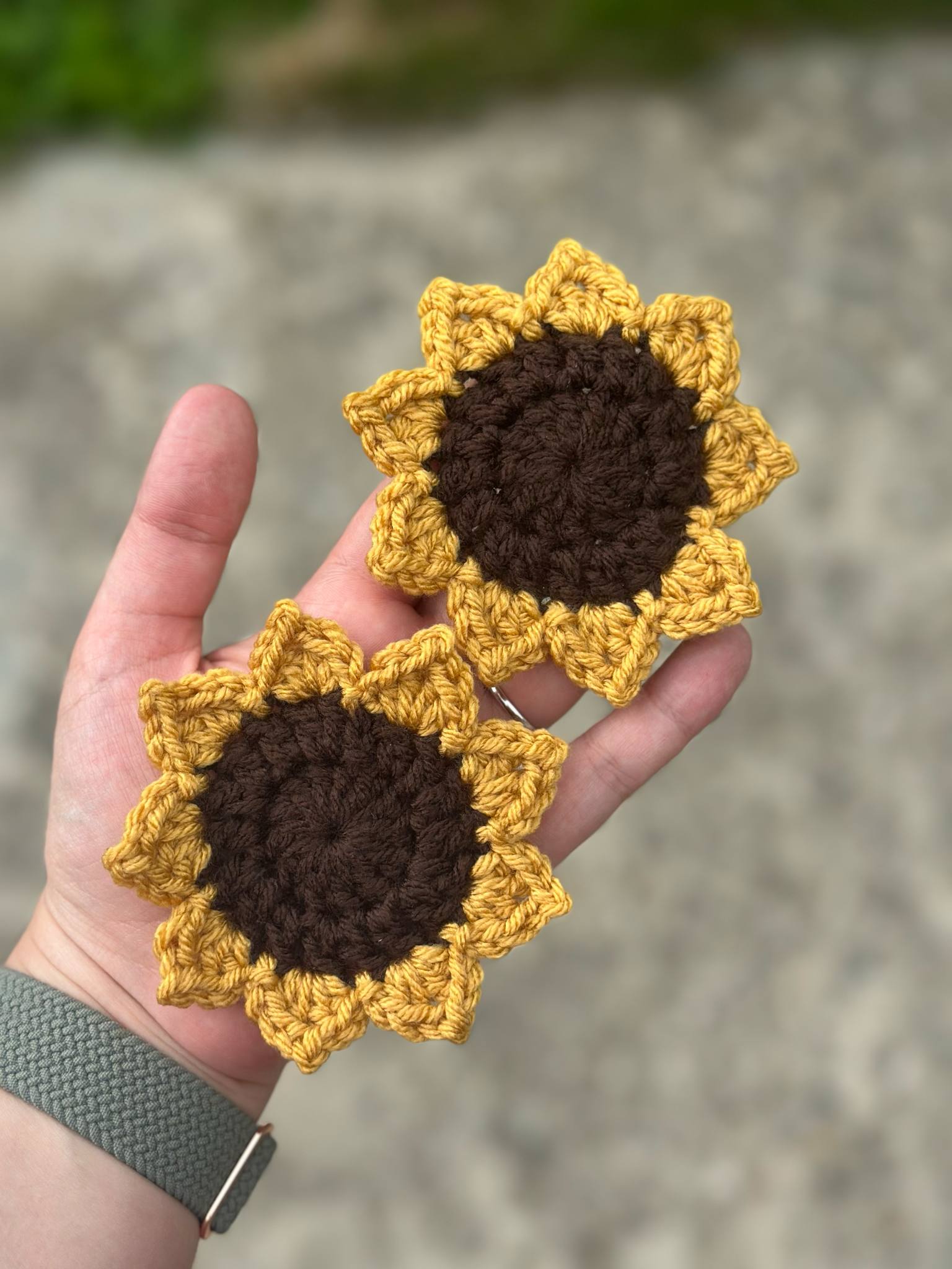 Sunflower Car Coaster - 2 Pack | SPL3 Handmade